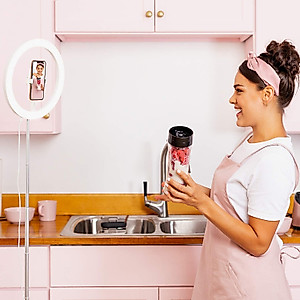 LITTIL Superstar Slim - 11in Foldable Ring Light with Stand and Phone Holder | Portable for Easy Transport | 3 Adjustable Light Modes | Perfect for Videos, Stories, TikTok