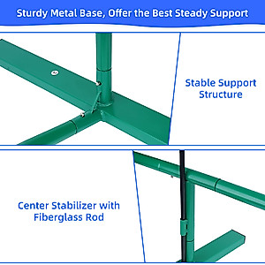 KL KLB SPORT Portable Pickleball Net System Regulation Size Net Set 22FT for Indoor and Outdoor, Designed for All Weather Conditions with Steady Metal Frame, Strong PE Net and 600D Carrying Bag