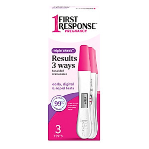 First Response Triple Check Pregnancy Test, 3 Count