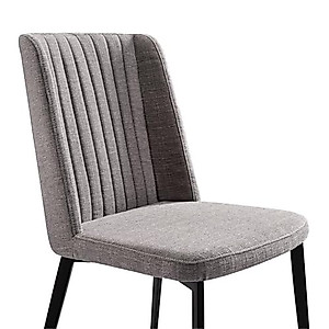 Armen Living Maine Dining Chair, Gray