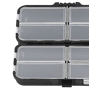 Fishing Tackle Storage Organizer, 9 Compartments Fishing Tackle Box Wear‑Resistant Detachable for Outdoor for Fishing