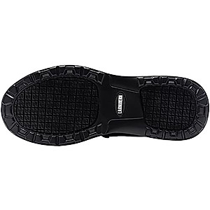 LARNMERN Non Slip Work Shoes for Men Kitchen Chef Slip Resistant Shoe Waterproof Food Service Restaurant Slip on Sneakers Walking and Casual Air Cushion Working Footwear(Black/10.5)