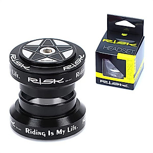 ALEOED Bike Fork Headset, 34mm Bicycle Bearing Headset CNC High Precision Machining Aluminum Alloy Accessory