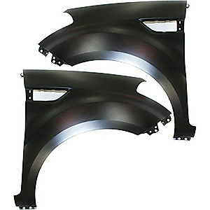 South Mud Bay Fender Set Compatible with Hatchback Front Primed Steel Pair 14471048