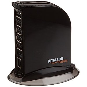 Amazon Basics 7 Port USB 2.0 Hub Tower with 5V/4A Power Adapter, Black