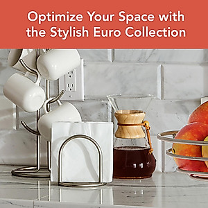Spectrum Spectrum diversified satin nickel euro napkin holder, 0.25 Ounce