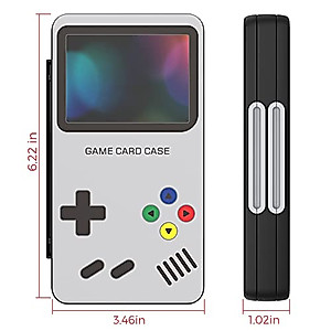 HEIYING Game Card Case for Nintendo Switch&Switch OLED,Customized Pattern Switch Lite Game Card Case with 48 Game Card Slots and 24 Micro SD Card Slots.
