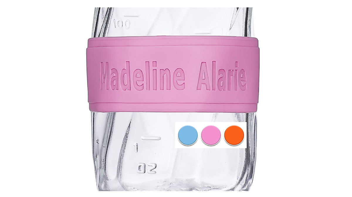 Custom Baby Bottle Labels - Personalized 4 Pack