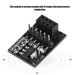 10PCS Black Socket Adapter Board,3.3V NRF24L01+ Module Pinboard Socket Adapter Module Board