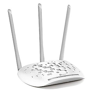 TP-Link Wireless Access Point TL-WA901N | 2.4Ghz N450 Desktop WiFi Bridge | Supports AP/Multi-SSID/Client/RE Mode | 3 Fixed Antennas | Passive PoE w/ Free PoE Injector
