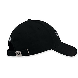Callaway Golf 2018 Heritage Twill Adjustable Hat, Adjustable, Black/ Black/ Silver