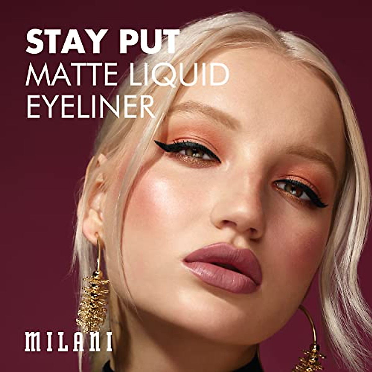 Milani Stay Put Matte Liquid Eyeliner - Waterproof Liquid Eyeliner Pen, Long Lasting & Smudgeproof Makeup Pen Black