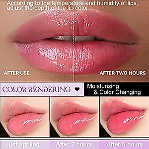 2PCS Moisturizing Blush Rouge Magic Color Changing Blusher for Cheeks and Lips Balm Multi Use Cream Liquid Blush Waterproof Blush Gel for Cheeks & Lips Gloss Glossy Shiny Finish Blush Makeup (2PCS)