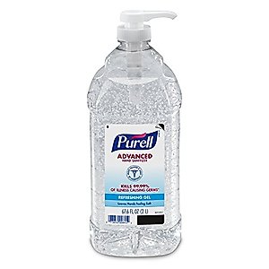 Purell Advanced Hand Sanitizer Refreshing Gel, Clean Scent, 2-Liter Pump Bottle (Pack of 1). 9625-04