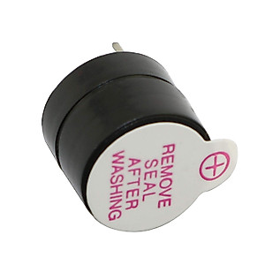 RuiLing 5-Pack 12x9.5mm DC 3V Active Buzzer for Arduino Raspberry Pi ,Magnetic Electronic Continous Long Beep Tone Alarm Sounder