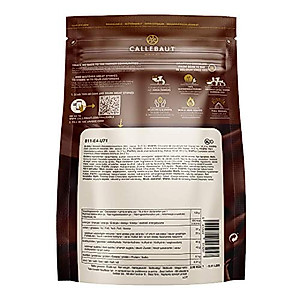Callebaut Belgian Dark Couverture Chocolate Semisweet Callets, 54.5% - 5.5 Lbs