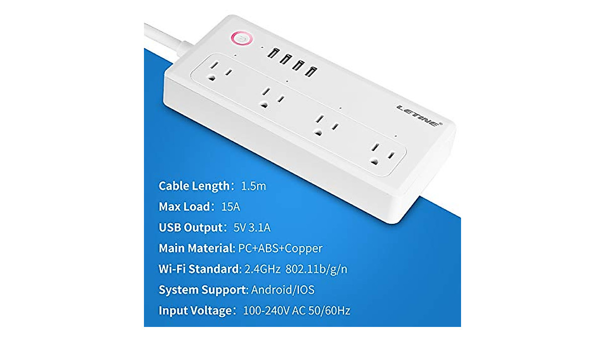 Smart Power Strip for Alexa & Google Home | Surge Protector