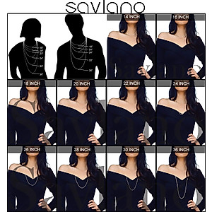 Savlano 925 Sterling Silver 3MM Italian Solid Flat Omega Chain Necklace for Women - Made in Italy Comes With a Gift Box (16)