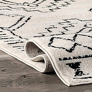 nuLOOM Noa Tribal Moroccan Area Rug, 9' x 12', Grey
