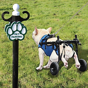 Dog Wheelchair for Back Legs Adjustable Pets Cart with Wheels for Back Legs Dog Leg Brace and Hip Support Mobility Aids for Pets (S)