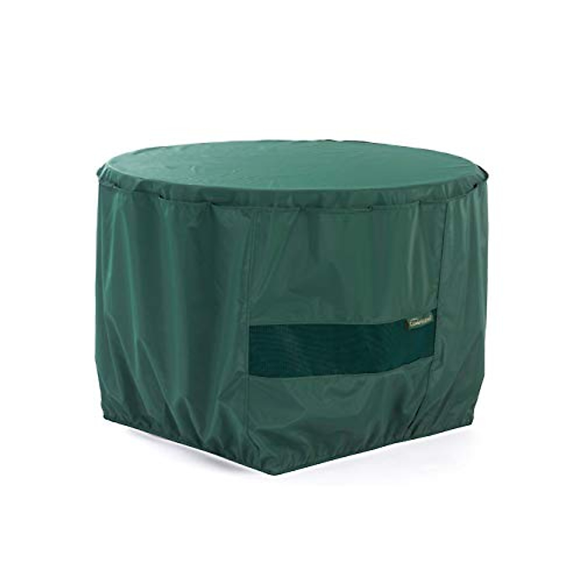 Covermates Round Firepit Cover - Light Weight Material, Weather Resistant, Elastic Hem, Fire Pit Covers-Green