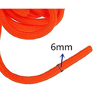 AITREASURE 65.6ft / 6 mm Floating Rope for Boat Water Tow Rope with Hooks Throwable Flotation Device Water Rescue Safety Equipment for Boating Swimming Pool