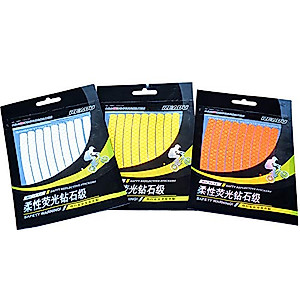 LESOVI Reflective Stickers, Reflective Decals, Waterproof Adhesive Decals, Bike Reflective Tape, Night Safety Stickers for Bicycle，Wheelchairs，Motorbike，Helmet，Stroller，Scooter (27 PCS Bike Reflector)