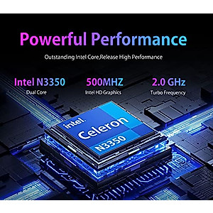 WAKST 14.1'' Windows 11 Laptop , Intel Celeron N3350 , 1920x1080 FHD IPS Display, Ultra Slim Notebook PC, with 4GB RAM BT4.2, Work Study Computer
