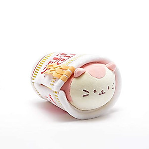 Anirollz x Nissin Cupnoodle Kittiroll 6" Blanket Plush Soft Squishy Stuffed Animal Kitty