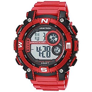 Armitron Sport Men's Digital Chronograph Resin Strap Watch, 40/8284