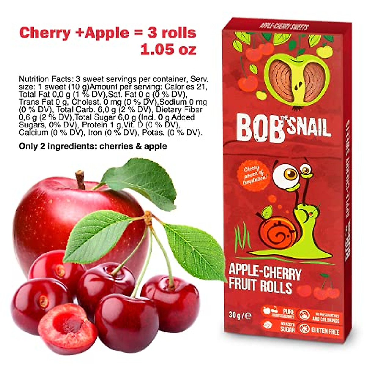 Healthy Snacks Variety Pack for Kids and Adults - Snack Box of 60 Fruit Roll Ups Individual Packs - Natural Fruit Leather of Apple Cherry Plum Pumpkin Mint - Vegan Low Carb Gluten Free Dried Fruit