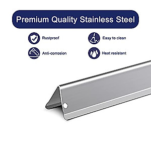 Replacement Flavorizer Bars for Weber 66796, 91611, Weber Genesis II 610, Genesis II LX 640,Genesis II 600 Series, Heat Deflectors Stainless Steel Kits Flavor Bar