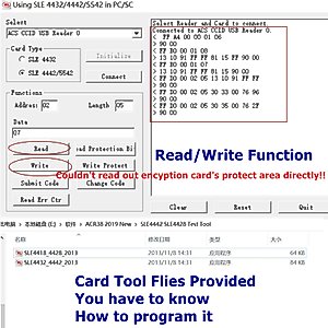 USB ACR38_I1 CAC Contact Smart Chip Card Reader Writer Support ISO7816 A B C Memory Cards (Install Driver Required) by XCRFID