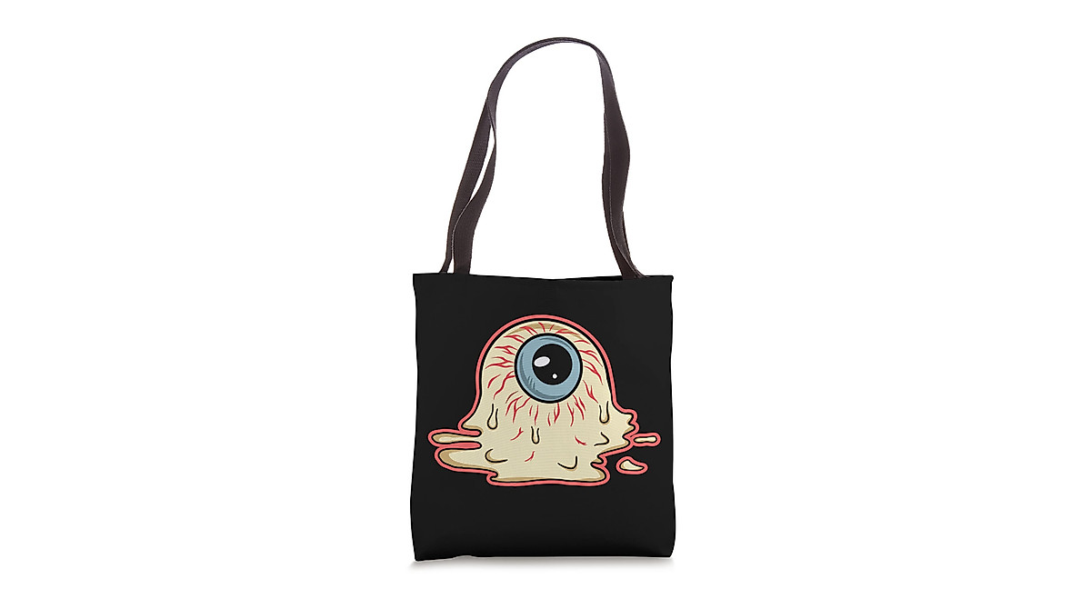 Freaky Creepy Eyeball Tote Bag for Horror Fans