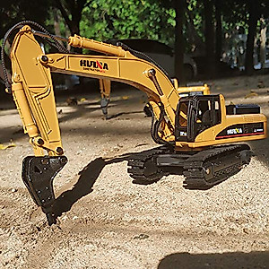 Gemini&Genius Drill Excavator Construction Site Vehicle Toys 1:50 Scale Diecast Digger and Driller Engineering Dump Truck Collectible Toys for Kids and Decoration for House (Demolition Machine)