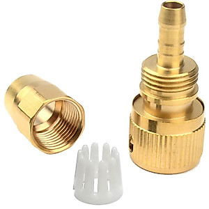 Set of Brass Garden Expanding Hose Joint Male Pipe Adaptor Repair with Quick Connector Fitting