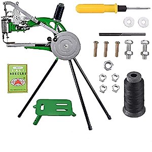 Shoe Repair Machine Hand Cobbler Sewing Machine dual Cotton Nylon Line Sewing Machine Manual Leather Machine for Shoes Cloth Bags