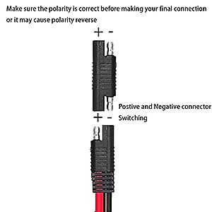 dstfuy SAE Reverse Connector,SAE Polarity Reverse Adapter Connectors,Quick Disconnect Extension Cable Plugs for Solar Panel,Battery Power Charger,Automotive.(4Pack)