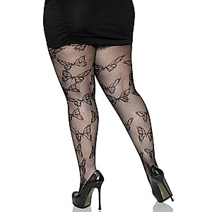 Leg Avenue Women's Butterfly Tights, Butterfly, 1X US