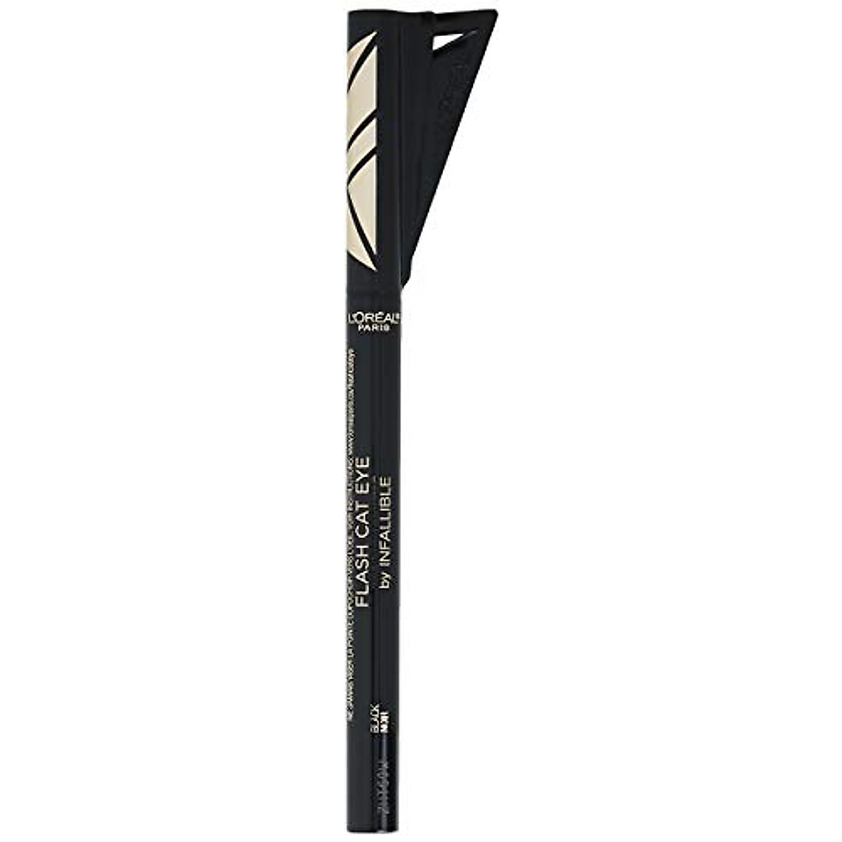 L'Oreal Paris Makeup Infallible Flash Cat Eye Waterproof Liquid Eyeliner, Black, 0.44 oz.