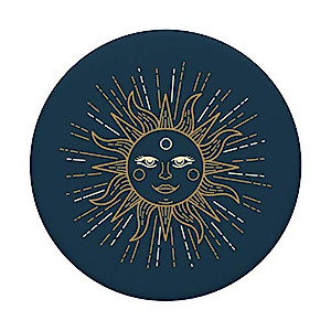 Sun Astrology Dark Blue PopSockets Swappable PopGrip