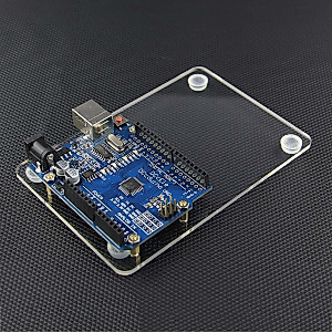 JBtek Acrylic Transparent Base Plate & Terminal Optimizer Breadboard for Arduino UNO R3