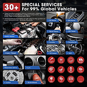Autel MaxiPRO MP808S PRO Ver. w/All 11 OBD Adapters, 2-Year Update ($700 Valued), 2024 ECU Coding Bidirectional Scanner, Same as MS906BT/ MS906 Pro, Upgrade of DS708 DS808 MP808 30+ Services AutoAuth