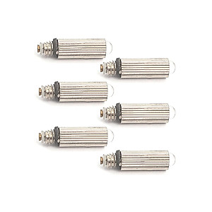 DDP FIBEROPTIC LARYNGOSCOPE, 2.5V, 0.66 AMP, 10-32 UNF 2A THREAD, 20 HOURS LIFE, TL-1 1/2 LAMP NICKEL PLATED, XENON (PACK of 6)