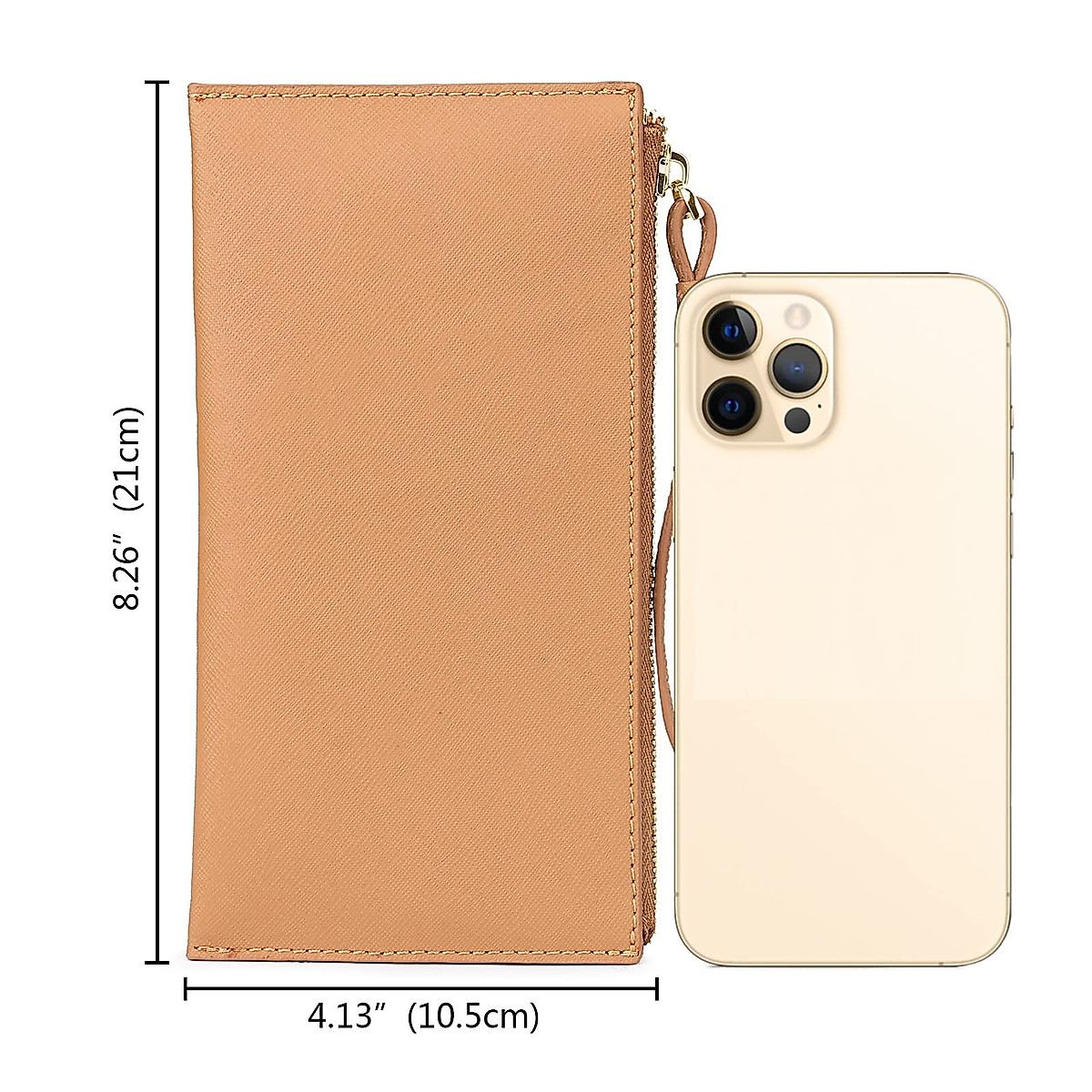 YALUXE Wristlet for Women Clutch Slim Genuine Leather Wallet