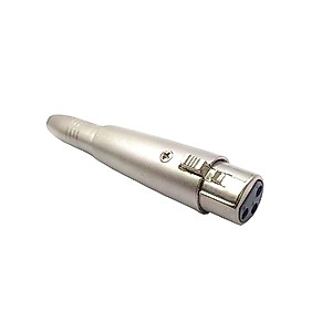 YEGAFE XLR Female to 1/4" Female Adapter, 6.35mm to 3 Pin XLR Socket Audio Connector Female,XLR to Quarter inch Female TRS/TS Converter Mic DJ Adapter (4 Pack)