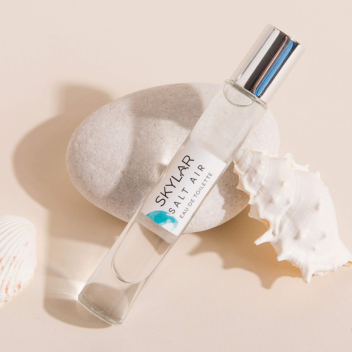 Salt Air Perfume By Skylar - Travel-Sized Rollerball - Paraben-Free, Phthalate-Free, Vegan, and Cruelty-Free Fragrance - Salty and Breezy - With Notes of Sea Salt and Driftwood (10mL / 0.33 fl oz)
