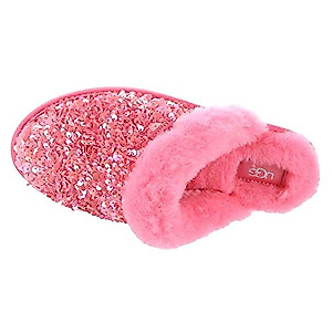 UGG Women's Scuffette II Chunky Sequin Slipper, Pink Jasmine, 5
