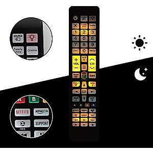 Riry Replacement Universal Samsung TV Remotes Compatible with All of Samsung Remote Control for Smart TV LCD LED HD TV with Backlight-NO Setup Required Universal Remote
