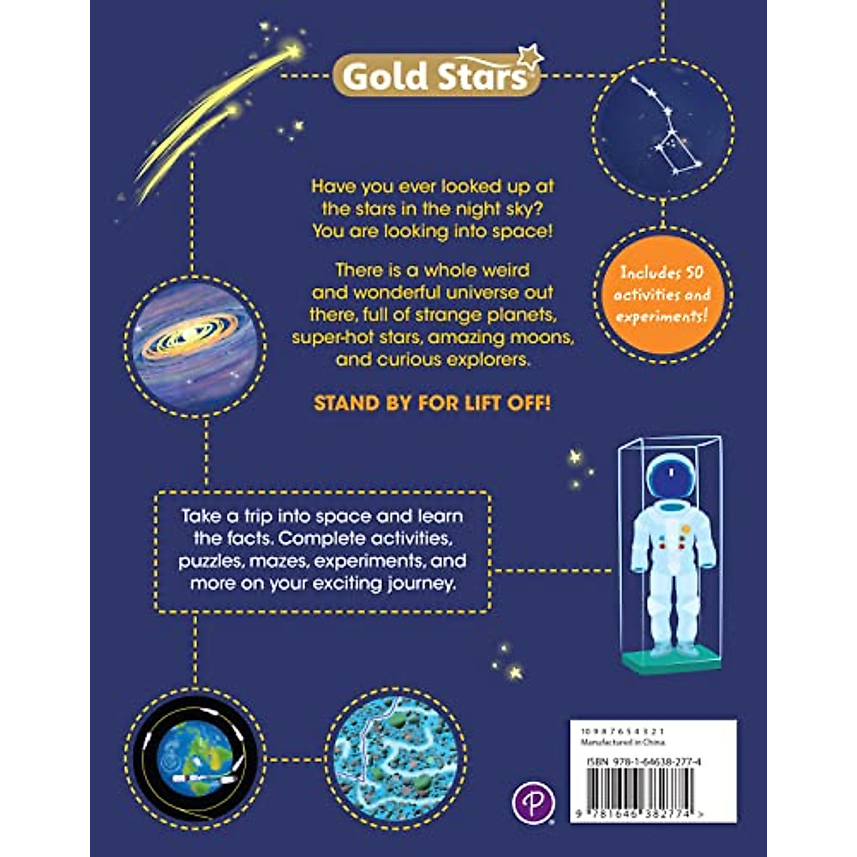 Explore Space, Stars, and Planets: Activity and Fact Book for Kids Ages 5-9: Activities Including Experiments, Diagrams, Mazes, Coloring, Dot-to-Dots, and More (Gold Stars Series)